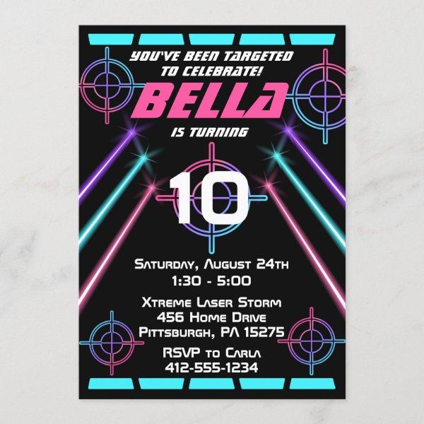 Neon Invitations | Zazzle AU