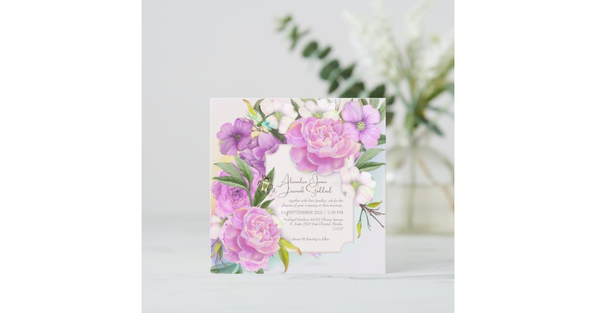 Lavish Wedding Invitation | Zazzle