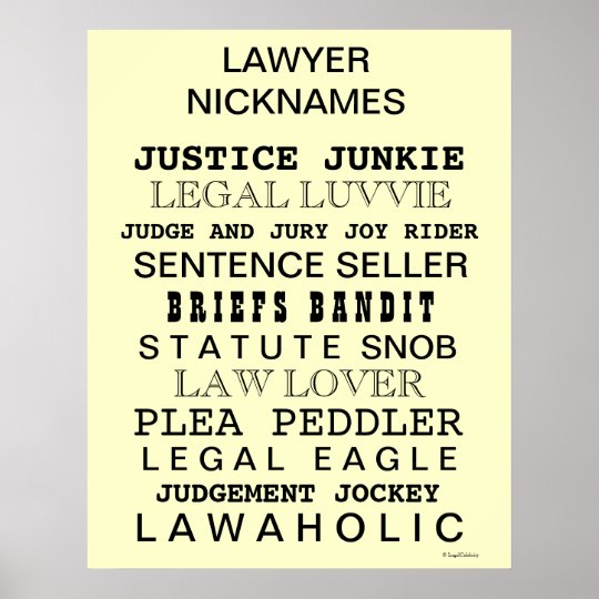 Law Poster Funny Lawyer Nicknames And Synonyms Zazzle au law-poster-funny-lawyer-nicknames-and-synonyms-zazzle-au