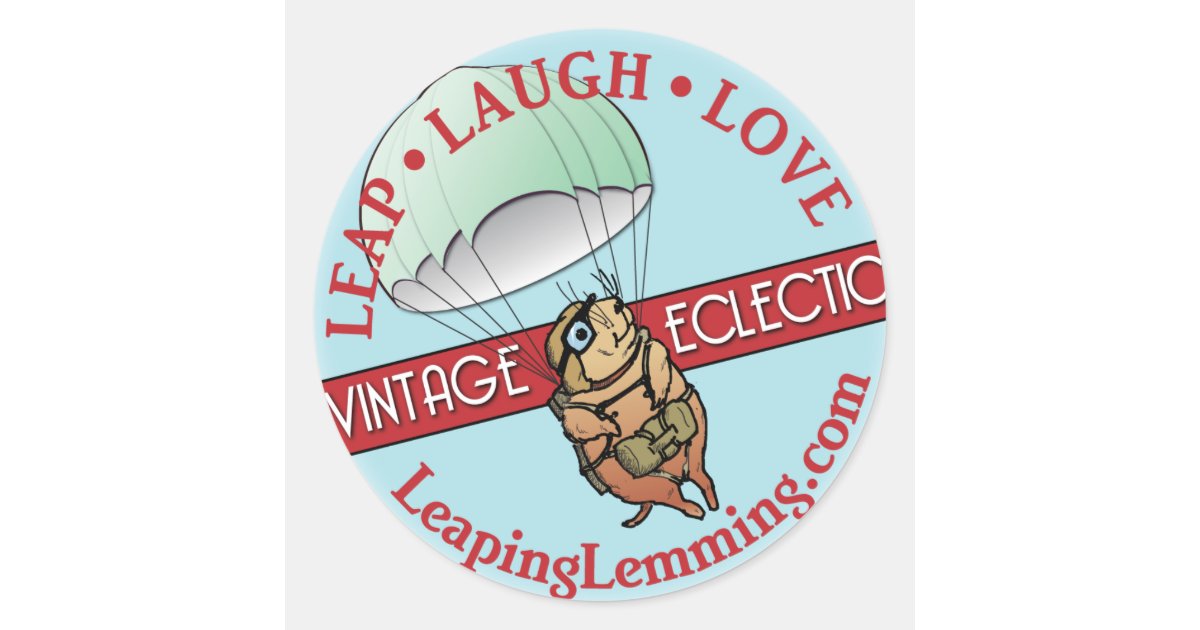 Leaping Lemming Sticker | Zazzle