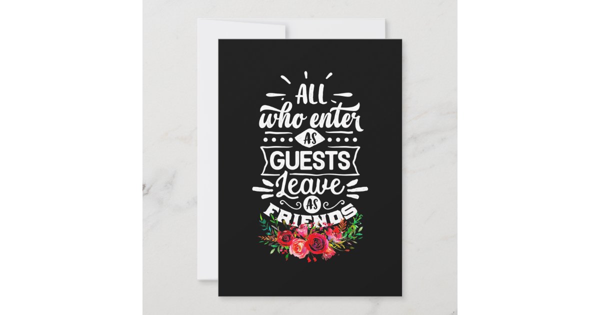 Leave As Friends Invitation | Zazzle