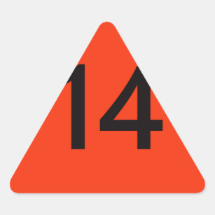 Number 14 Stickers | Zazzle AU