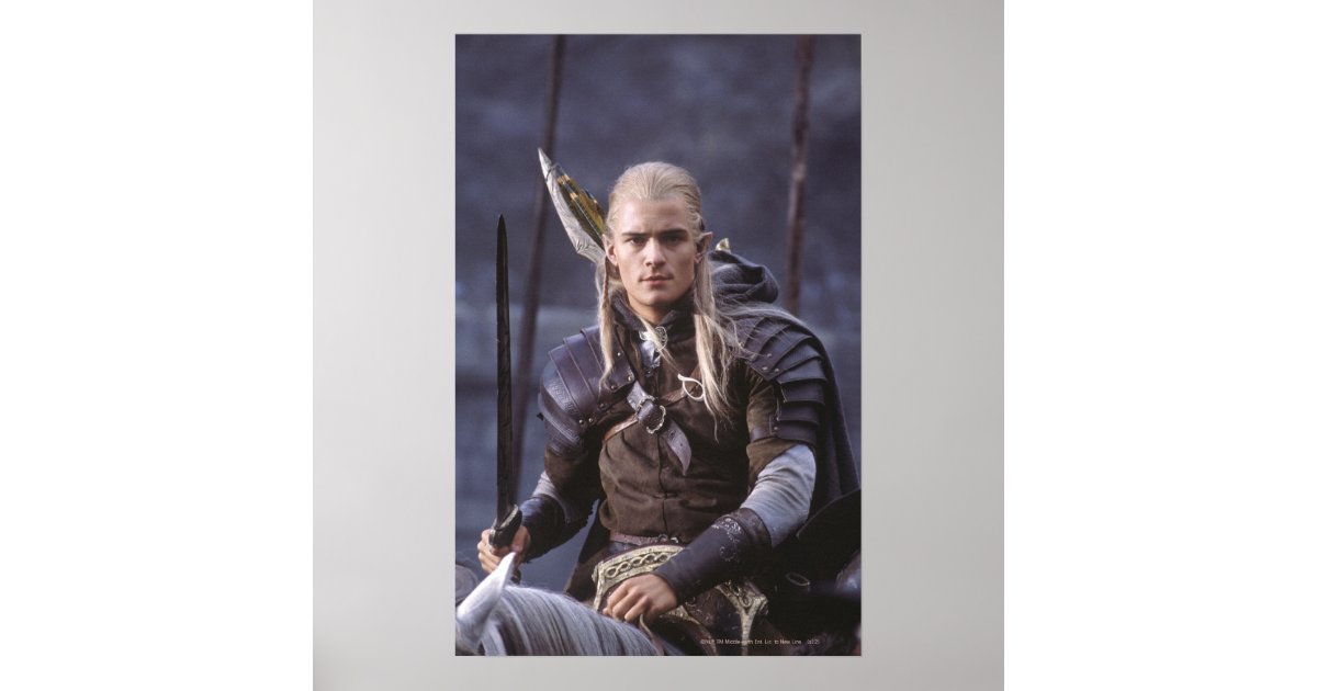 LEGOLAS GREENLEAF™ on Horse Poster | Zazzle