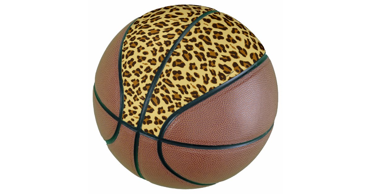 Leopard Animal Print Pattern Basketball | Zazzle