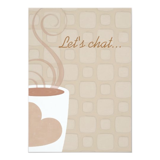 Let's chat over coffee luncheon invitation | Zazzle.com.au