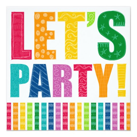 Let's Party! Invitation | Zazzle.com.au