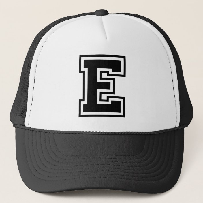 Letter "E" Trucker Hat | Zazzle.com.au