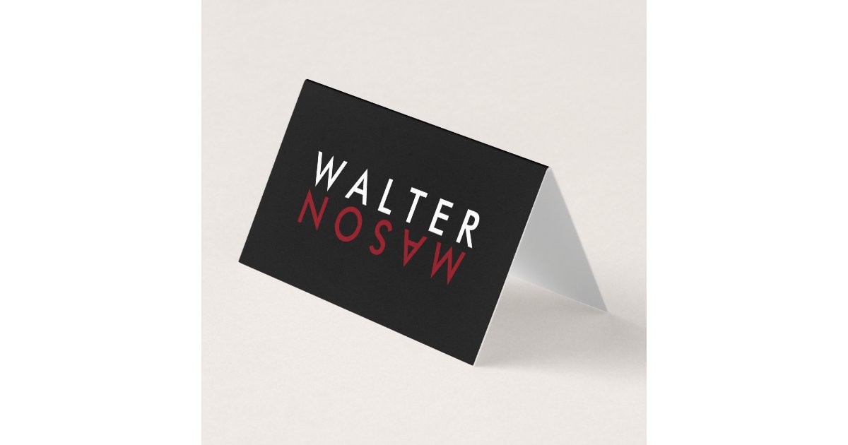 Letter Flip Business Card | Zazzle