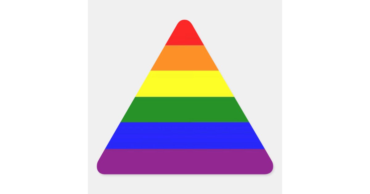 LGBT Pride Triangle Sticker | Zazzle.com.au