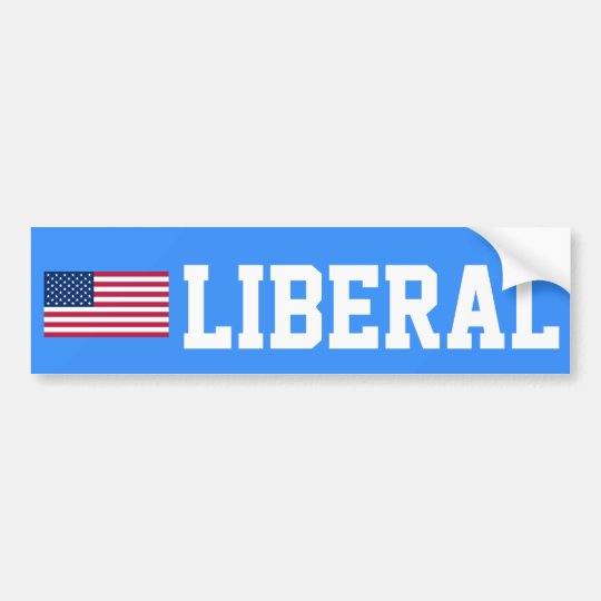 Liberal Flag Bumper Sticker | Zazzle.com.au