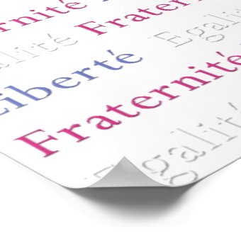 Liberte Egalite Fraternite Poster - Viva La France | Zazzle