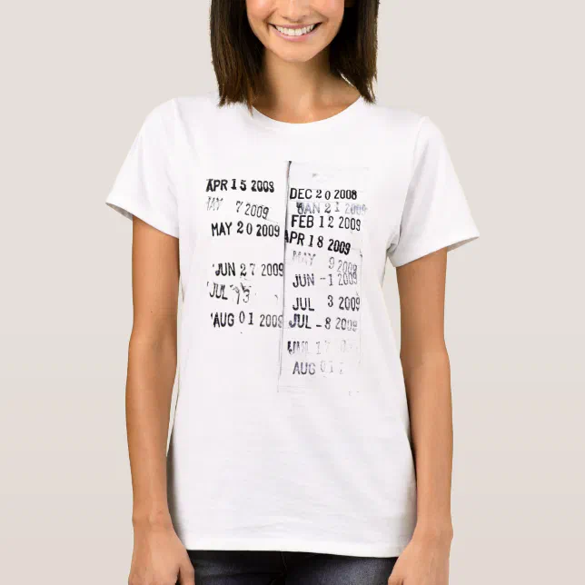 Library Date Stamp Shirt | Zazzle