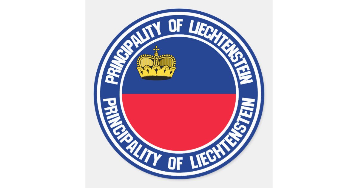 Liechtenstein Round Emblem Classic Round Sticker | Zazzle