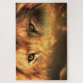 Lion Face - Sunset Art Jigsaw Puzzle | Zazzle