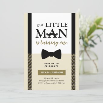 Little Man invitation, Little Man birthday Invitation | Zazzle