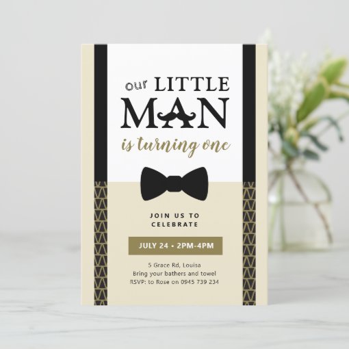 Little Man invitation, Little Man birthday Invitation | Zazzle