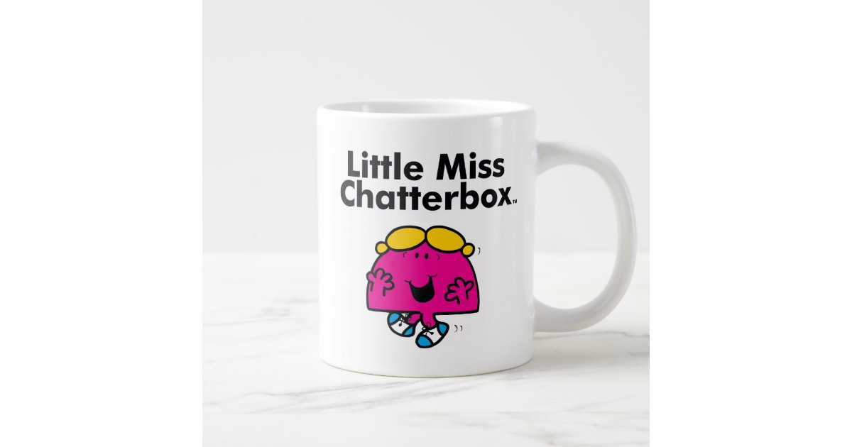 Little Miss | Little Miss Chatterbox is So Chatty Large Coffee Mug | Zazzle