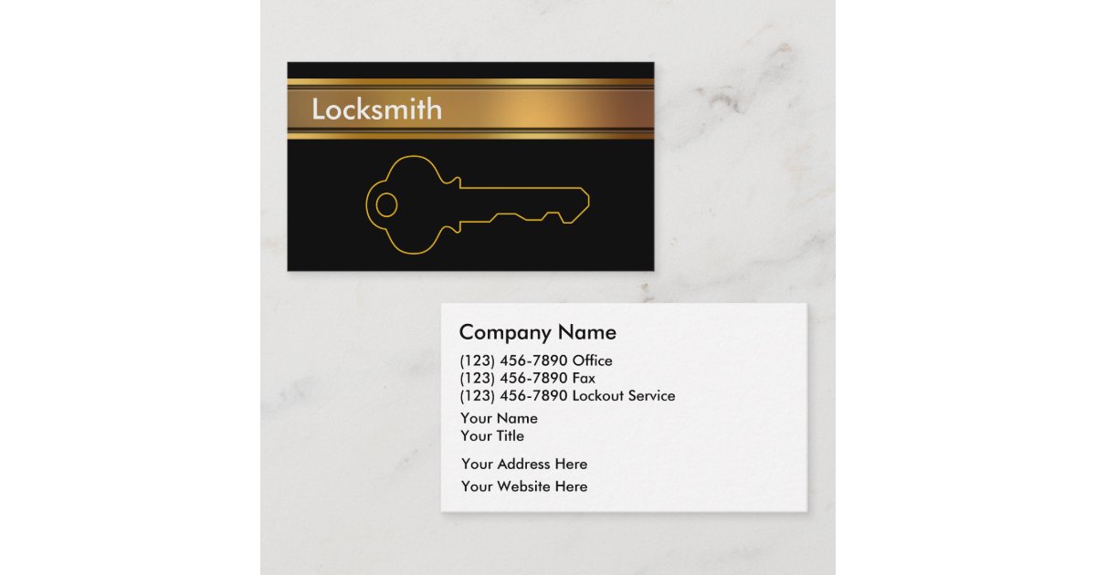 Locksmith Business Cards | Zazzle