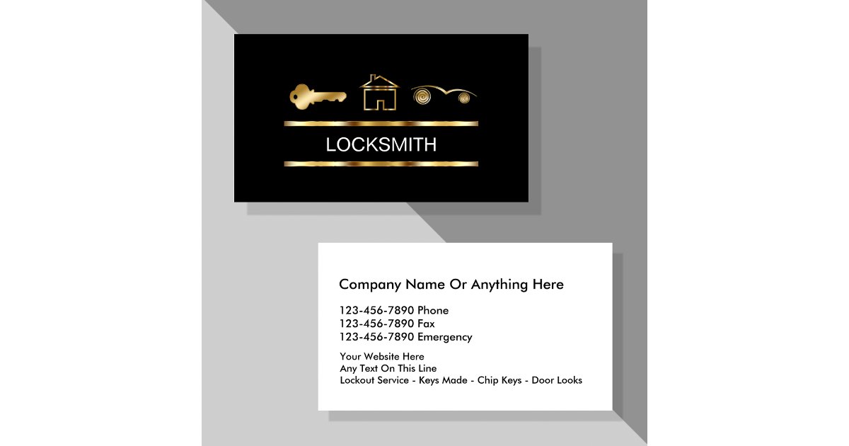 Locksmith Business Cards | Zazzle