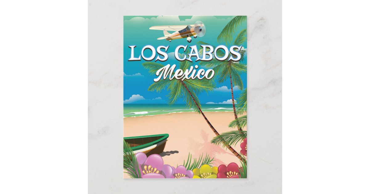 Los Cabos Mexico Beach poster Postcard | Zazzle