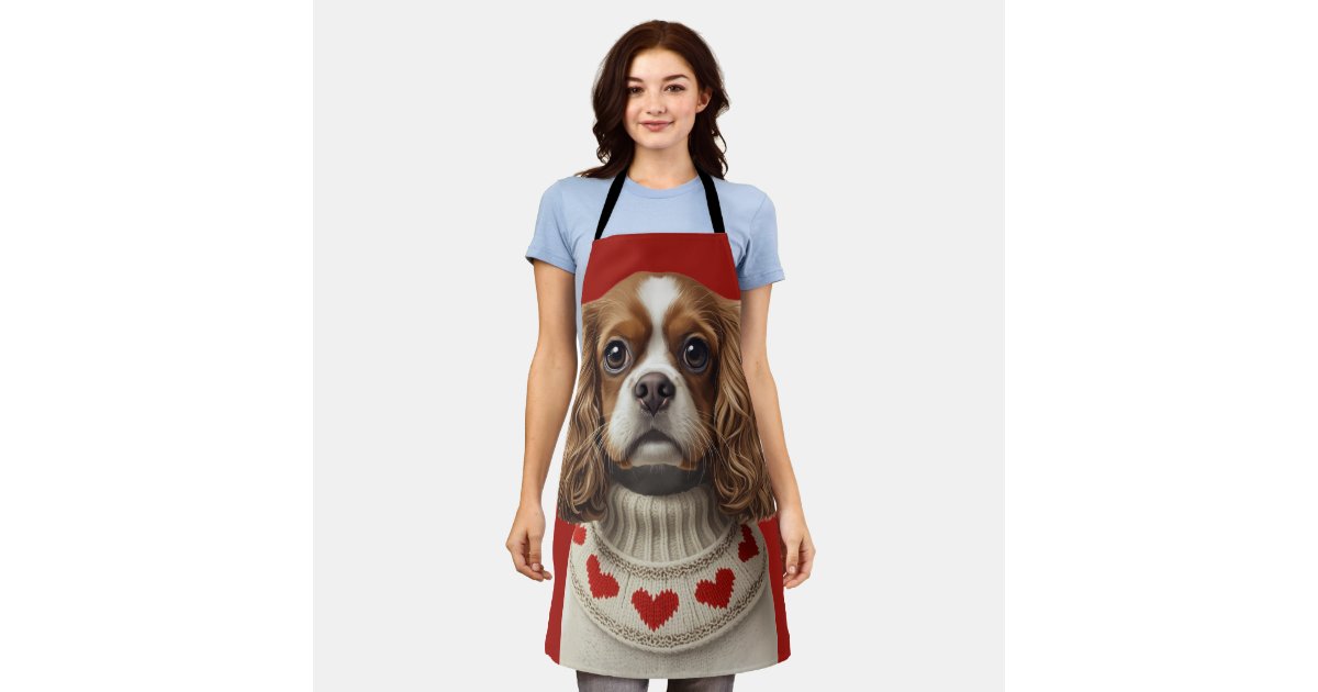 Love Heart cavalier Apron | Zazzle