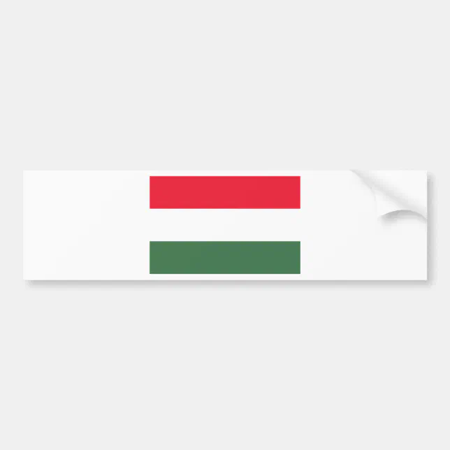 Low Cost! Hungary Flag Bumper Sticker | Zazzle