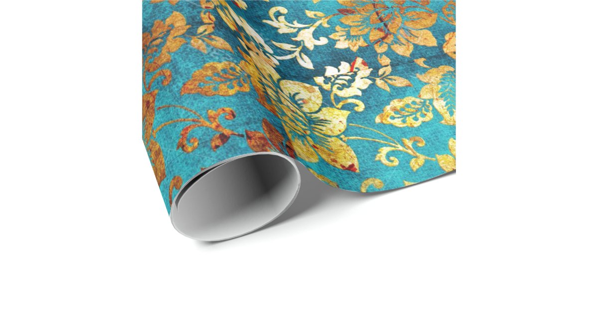 Luxury Square Design Wrapping paper | Zazzle
