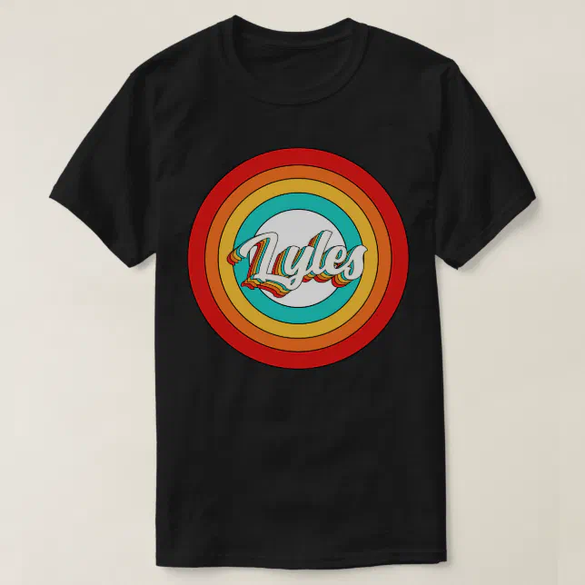 Lyles Name Shirt Vintage Lyles Circle | Zazzle