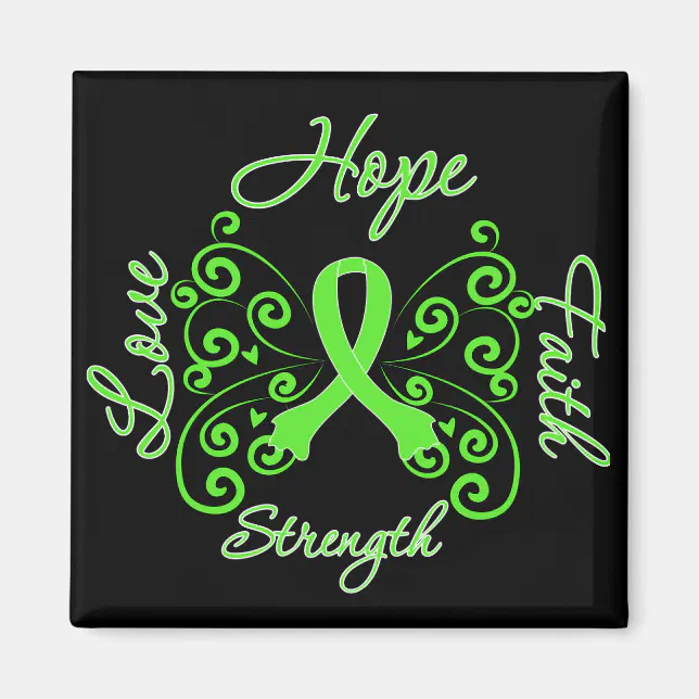Lyme Disease Hope Motto Butterfly Magnet | Zazzle