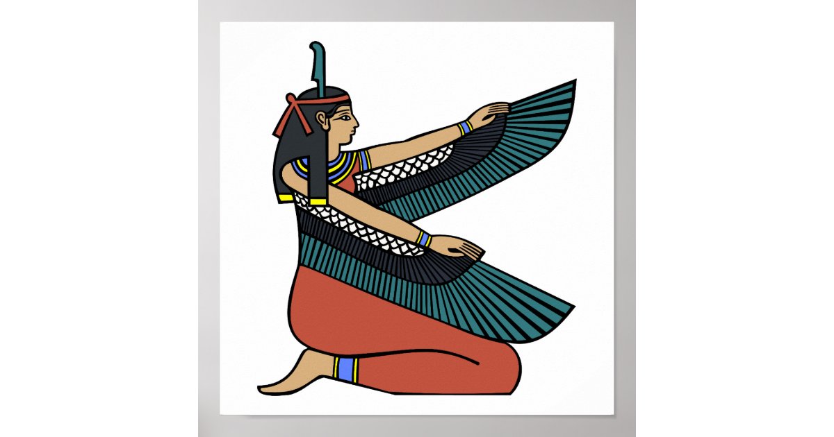 Ma’at (Egyptian Goddess) Poster | Zazzle