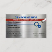 Machining and Metal Fab Aluminium Effects Business Card | Zazzle