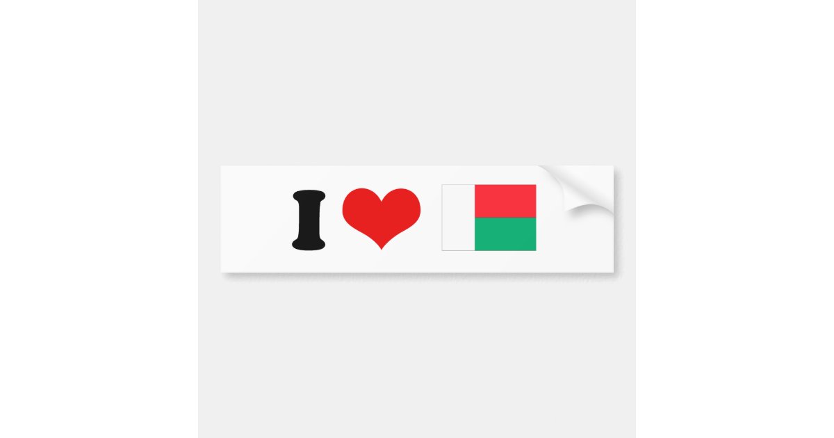 Madagascar Flag Bumper Sticker | Zazzle