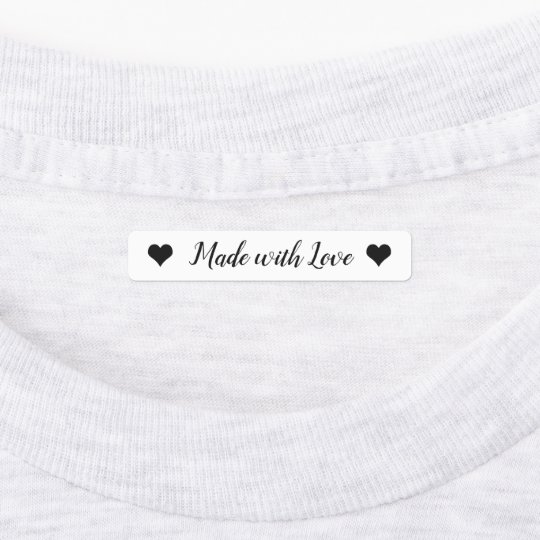 Made with Love kids Clothing Labels, Shirt Label | Zazzle.com.au
