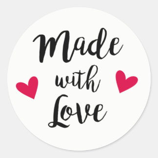 Handmade With Love Stickers | Zazzle.com.au