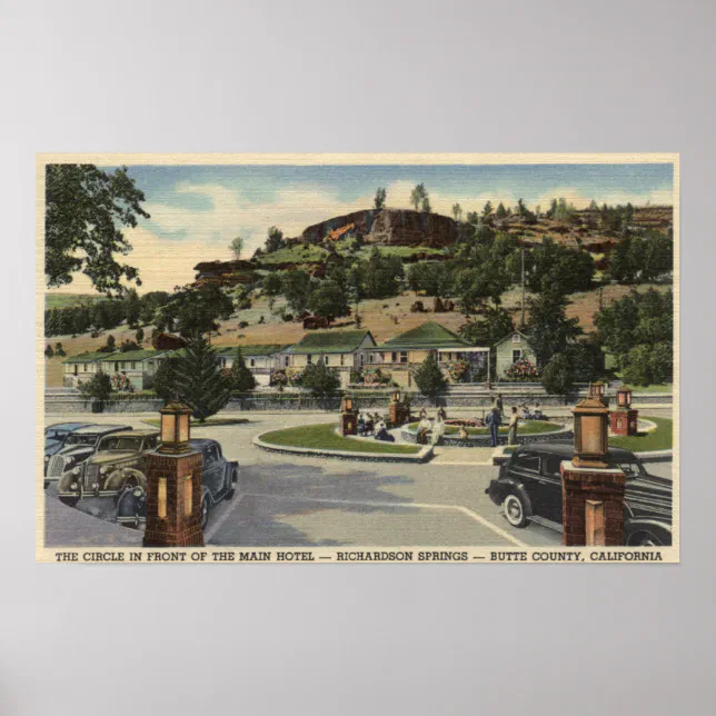 Main Hotel View at Richardson Springs Poster | Zazzle