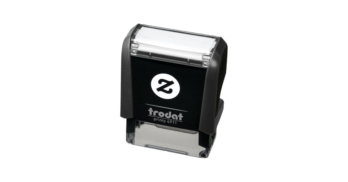 Make Your Own Custom Self Inking Rubber Stamp | Zazzle
