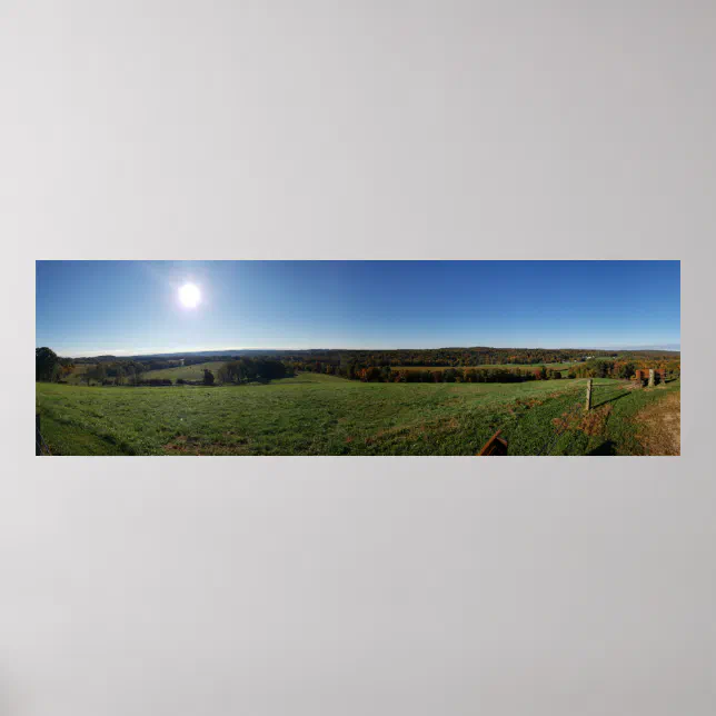 Malabar Farm State Park Seen From Mount Jeez, Ohio Poster | Zazzle
