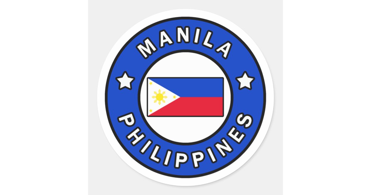 Manila Philippines Classic Round Sticker | Zazzle