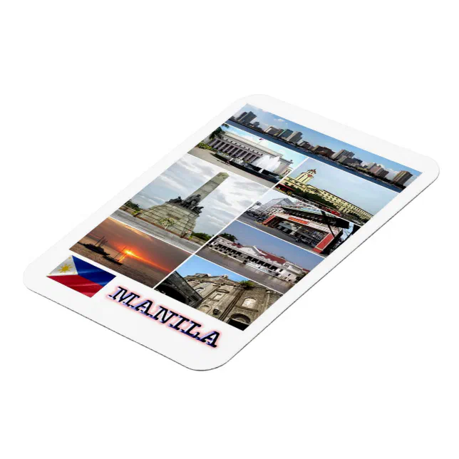 Manila - Philippines - Mosaic - Magnet | Zazzle