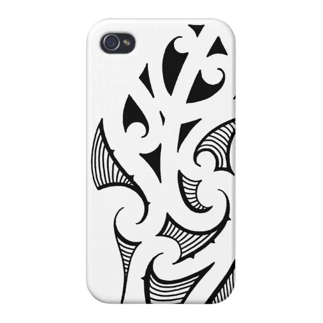 Maori koru shape pattern basic design iPhone case | Zazzle