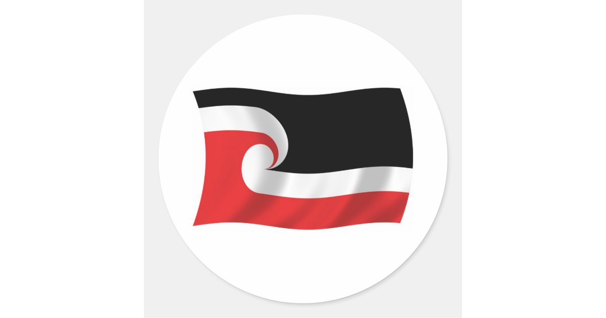 Maori People Flag Sticker | Zazzle
