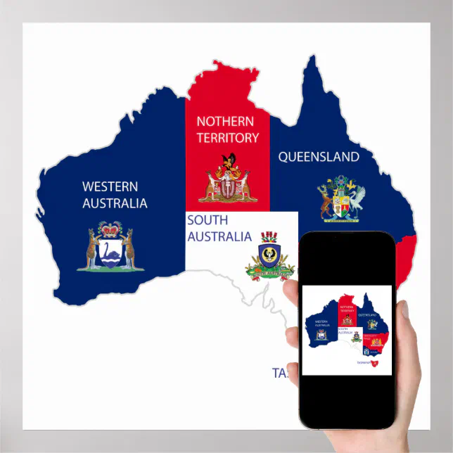 Map of Australia Poster | Zazzle