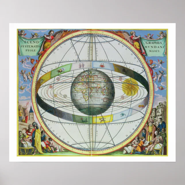 Map of Christian Constellations, from 'The Celesti Poster | Zazzle