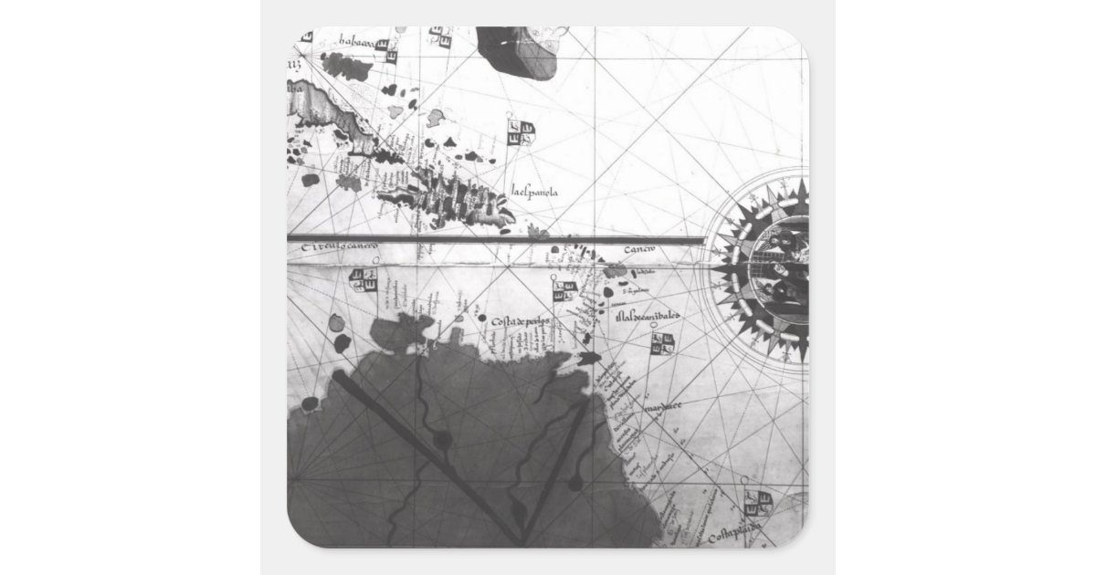 Map of countries square sticker | Zazzle