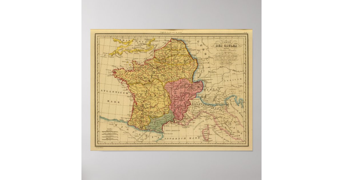 Map of Gaul Poster | Zazzle
