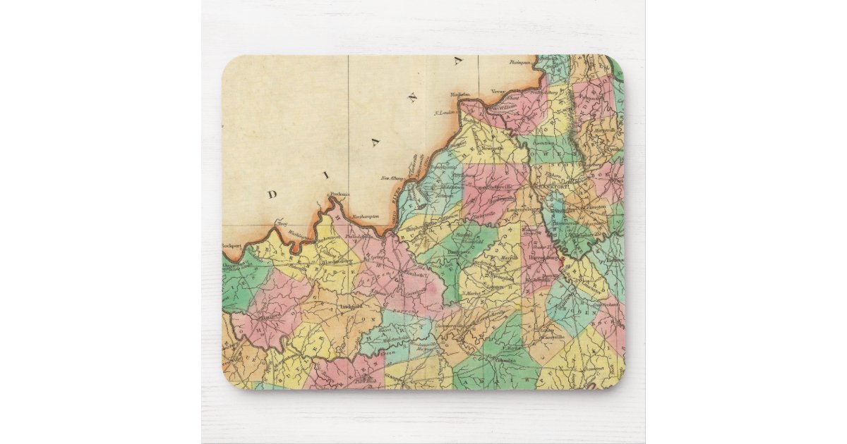 Map Of Kentucky Mouse Pad | Zazzle