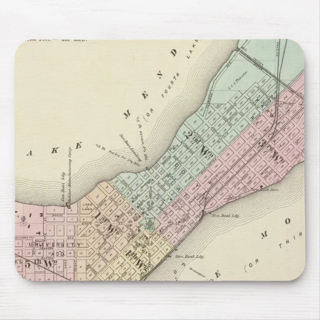 Map of Madison, Wisconsin Mouse Pad | Zazzle