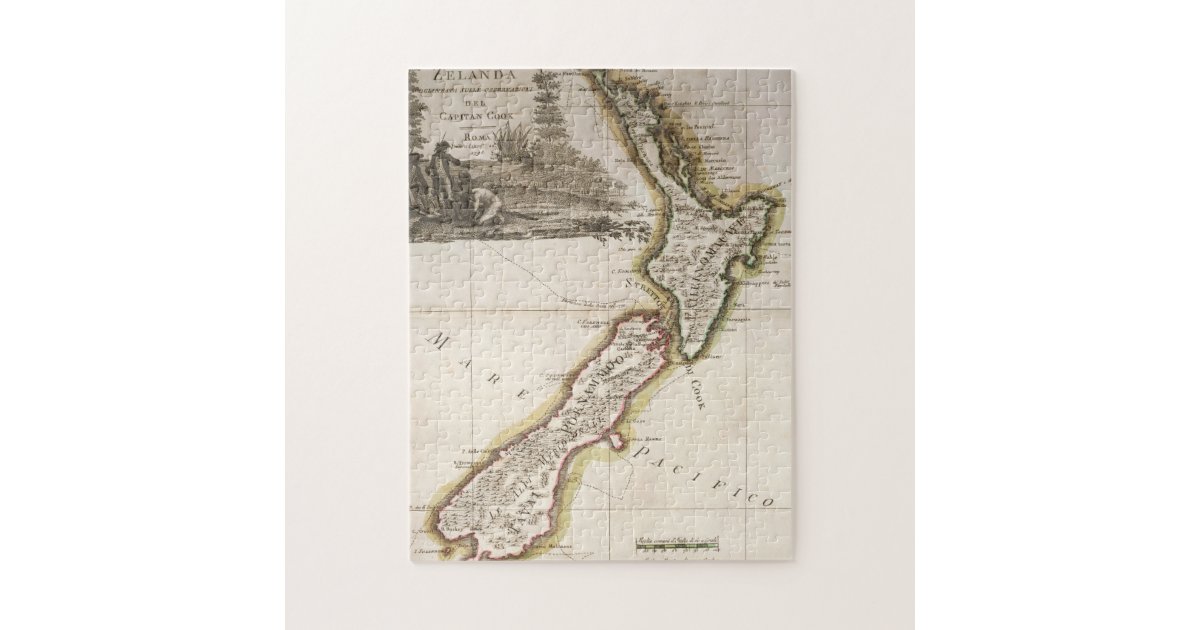 Map of New Zealand Jigsaw Puzzle | Zazzle
