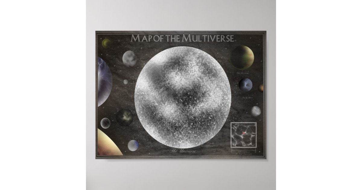 Map of The Multiverse Poster | Zazzle
