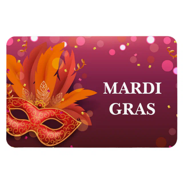Mardi Gras Magnet | Zazzle
